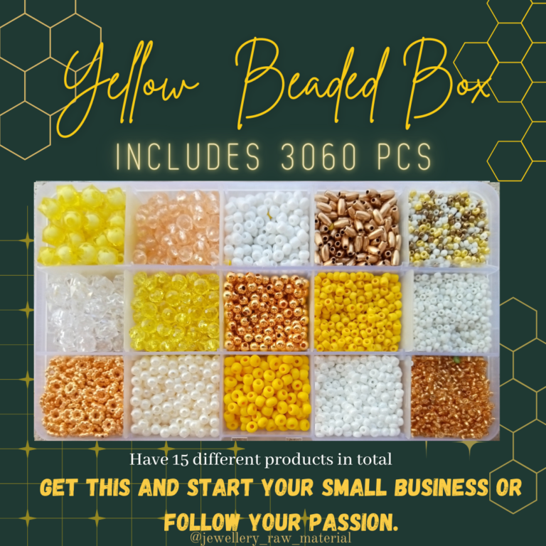 Yellow Beaded Box – JRM